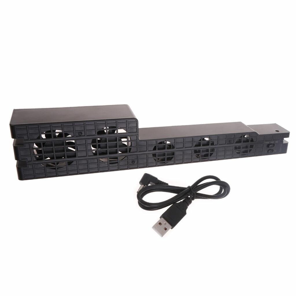 Внешний USB-кулер для игровой консоли PS4 Pro с вертикальной подставкой и охлаждающим вентилятором