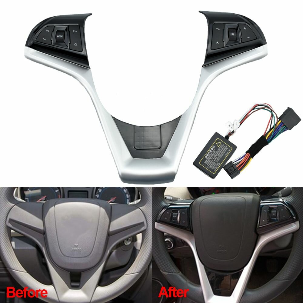 Кнопочный переключатель на рулевое колесо для Chevrolet Cruze 2009-2014 года модификации, Многофункциональная кнопка управления на рулевое колесо, аудио
