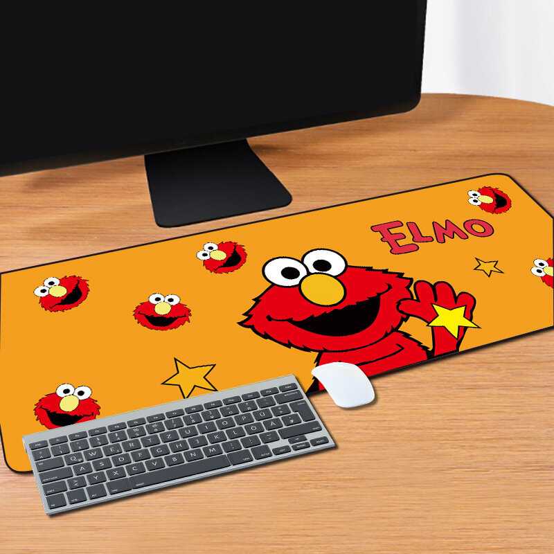 Коврик для мыши Liangcaida "Улица Сезам", нескользящий, односторонний, 1000x500x3 мм