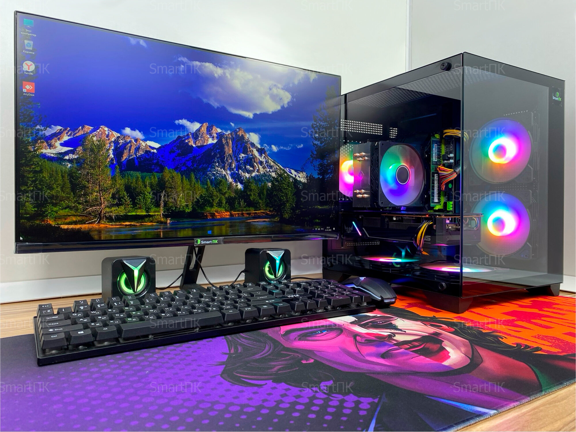 Игровой компьютер 12-ядер/32GB/RTX-3060/SSD-1024g/Монитор 27|Windows 11