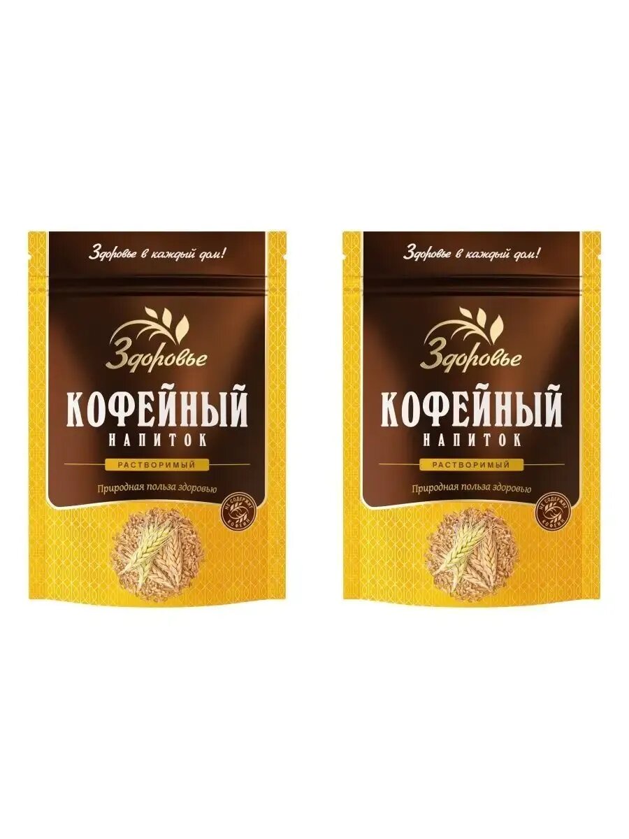 Кофейный напиток Здоровье без кофеина, 100 гр - 2 упаковки