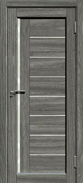 Межкомнатная Дверь Verda Матрикс М-41 Ясень Графит со Стеклом Сатинато / Верда.