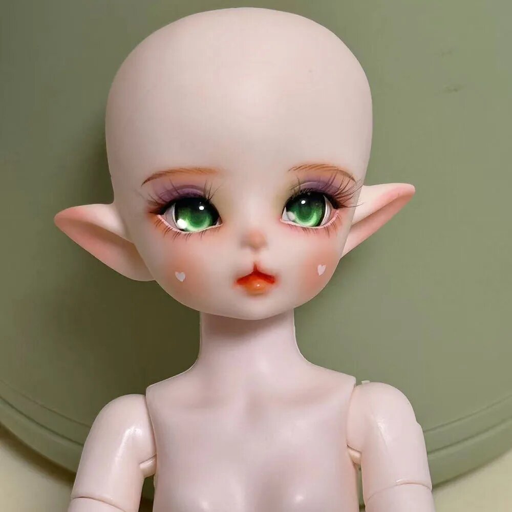 Кукла-голова elf пластиковая 30 см 36, only head