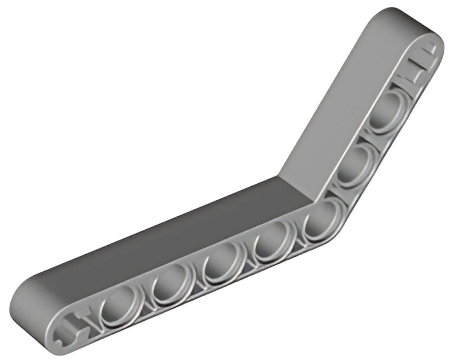 Деталь LEGO Technic, Liftarm, Modified Bent Thick 1 x 9 (6 - 4) 6629 Light Bluish Gray U