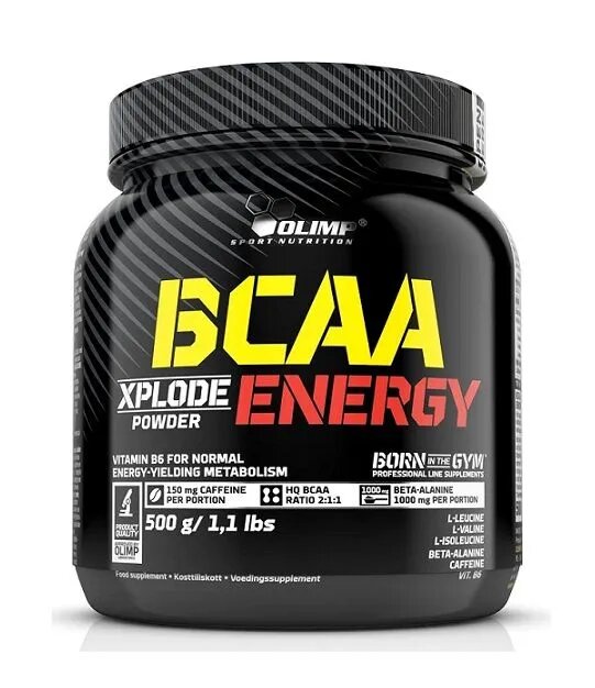 Olimp BCAA Xplode Energy 500 г Фруктовый Пунш