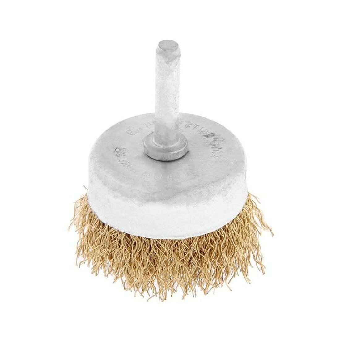 Щетка металлическая для дрели тундра, со шпилькой, "чашка", 50 мм