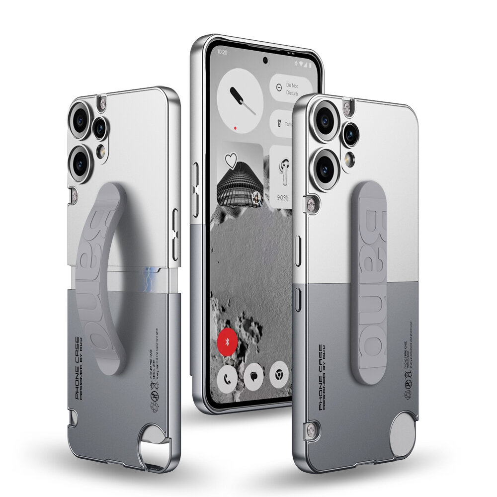 Чехол для Nothing CMF Phone 2 Pro, глянцевая поверхность, пластик, защита камеры, ударопрочный, встроенная подставка, Nothing, Nothing CMF Phone 2 Pro, чехол-кардиомонитор, gray