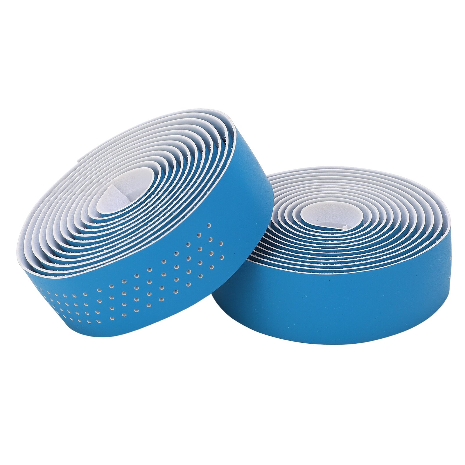 Лента на руль велосипеда, противоскользящая обертка на руль шоссейного велосипеда с торцевыми заглушками для езды на велосипеде по шоссе, синяя