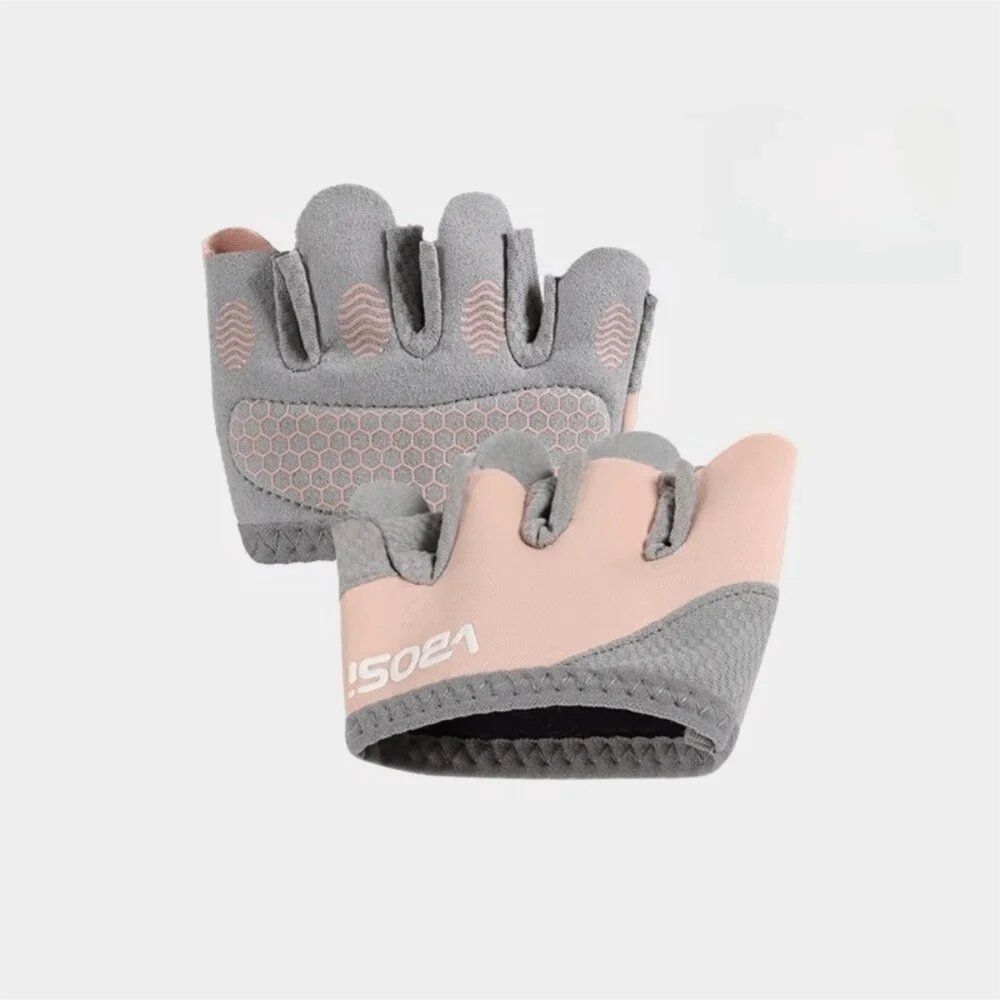 Полиуретановые перчатки Gloves черные/серые/розовые Серый, Pink, M