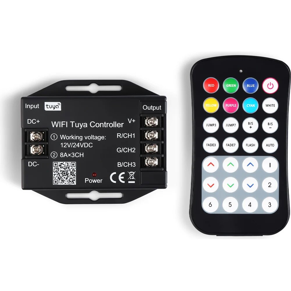 Ambrella Light Контроллер WIFI Tuya для светодиодных лент RGB c радио пультом 2.4G ILLUMINATION GS11551