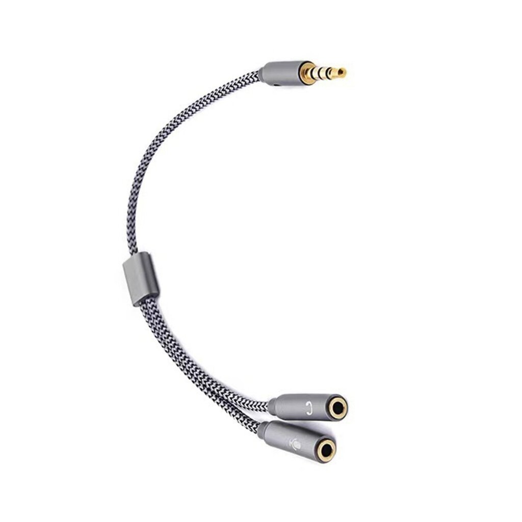 3,5-миллиметровый разветвитель Y-образного кабеля с разъемом 3,5 мм и двойной 3,5-миллиметровой розеткой для ноутбука