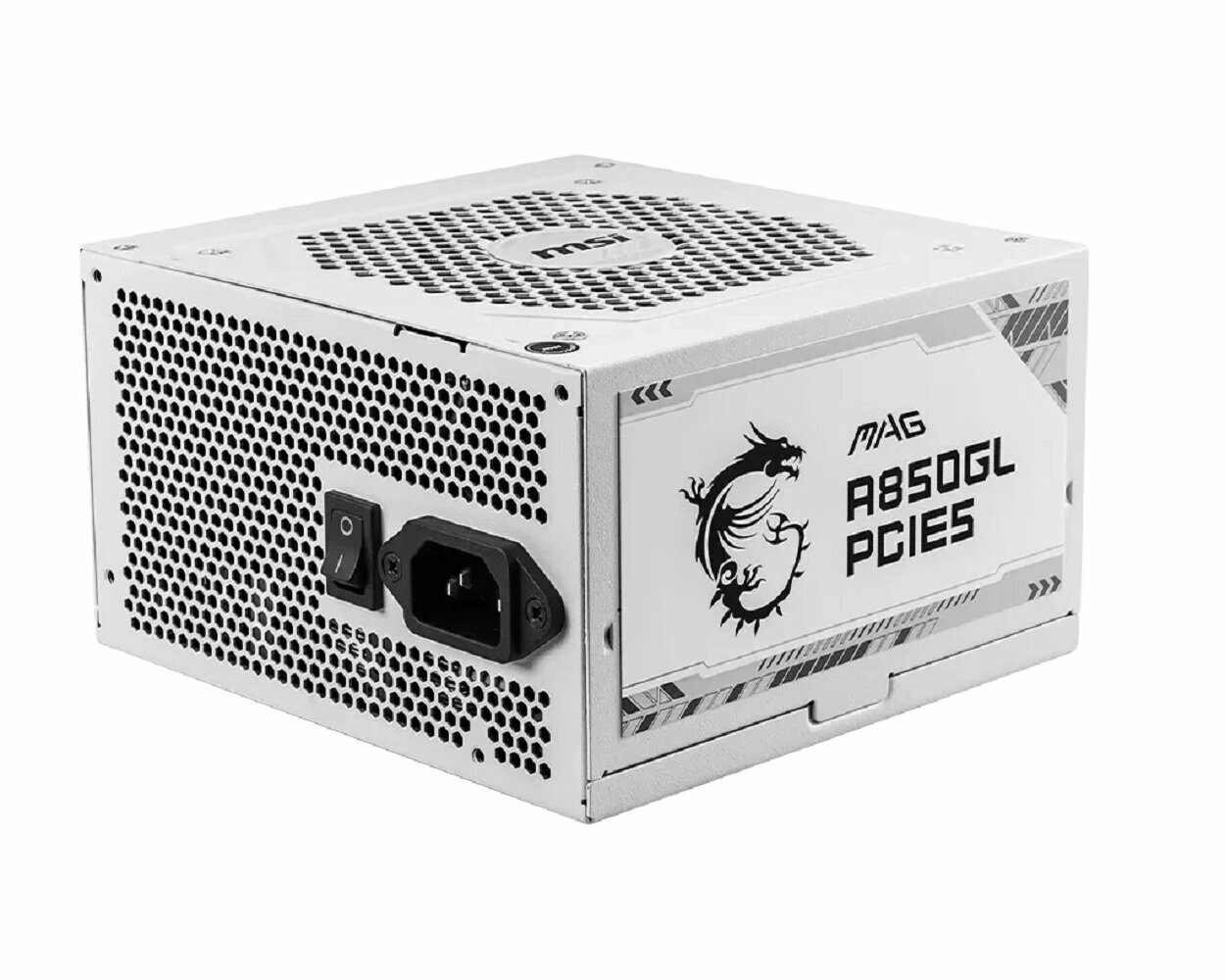 Блок питания MSI ATX 850W MAG A850GL PCIE5 WHITE, белый