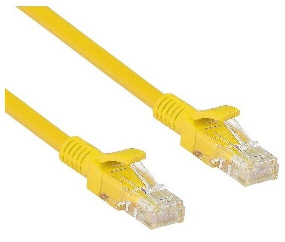 Патч-корд Exegate UTP-5e-5M-YL, UTP, cat.5e, 5м, желтый