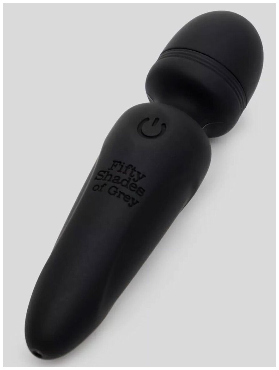 Черный мини-wand Sensation Rechargeable Mini Wand Vibrator - 10,1 см, черный
