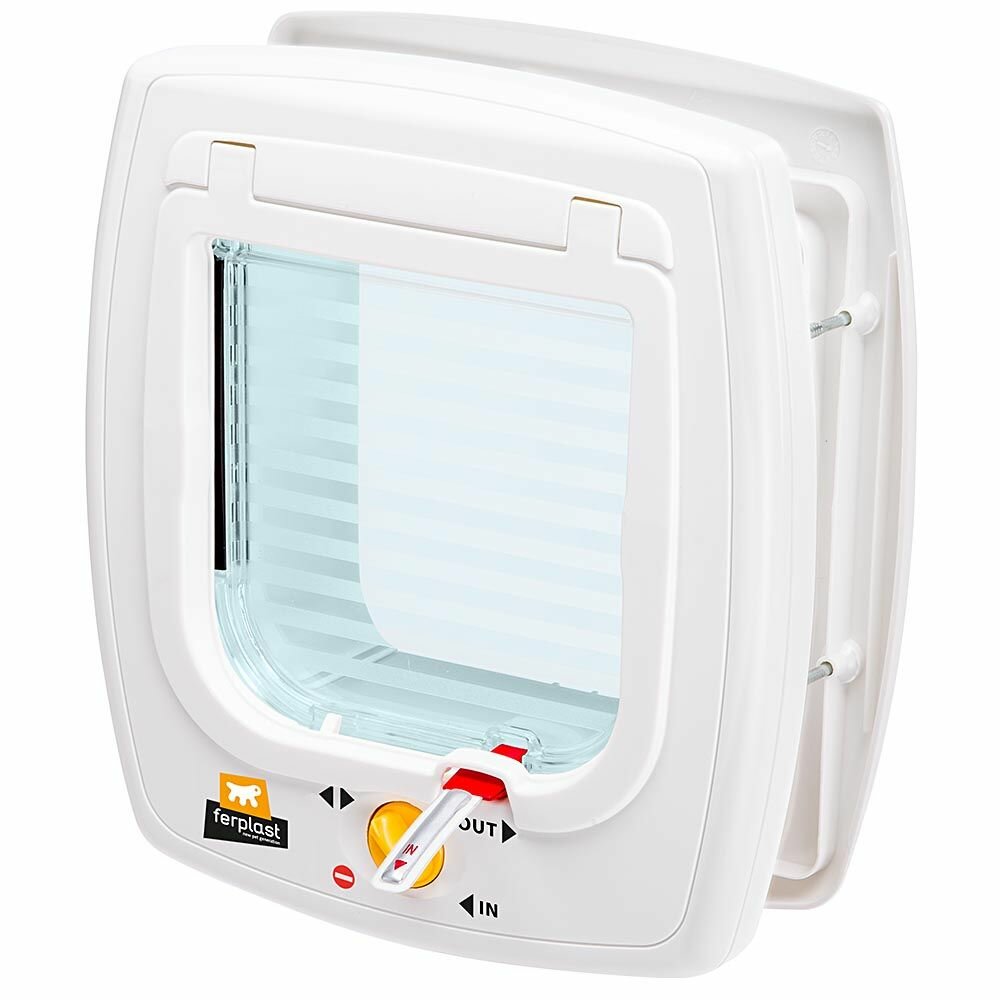 Дверца для животных Ferplast SWING 7 SET с магнитным замком, белая, 22.5х25.2 см