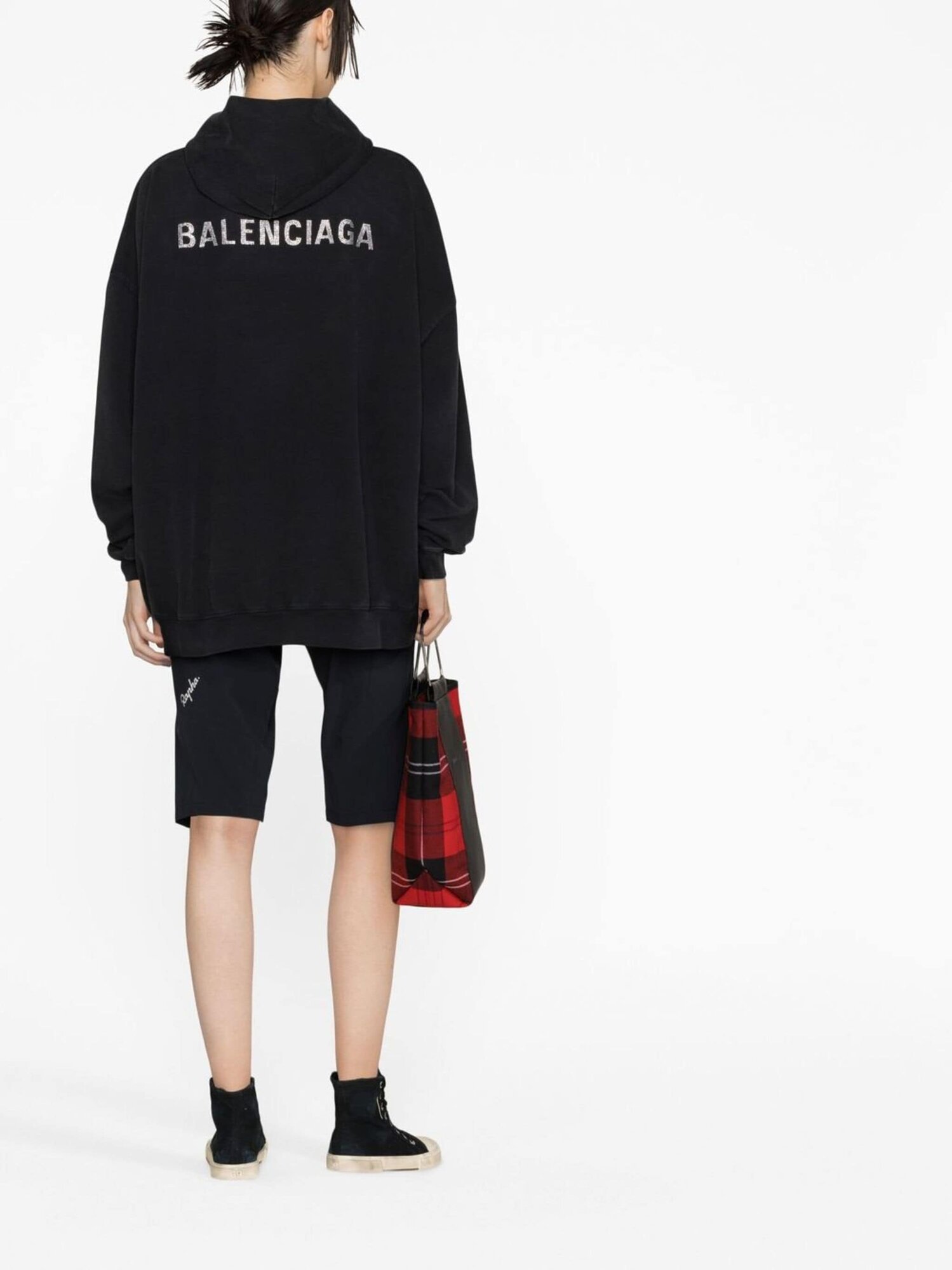 Худи BALENCIAGA Large Fit, размер S, , black/black — фото 1