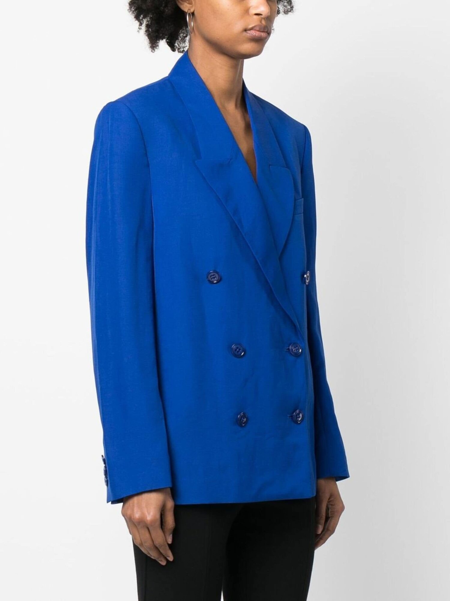 Пиджак Dorothee Schumacher Summery double-breasted blazer, размер 34, синий — фото 1