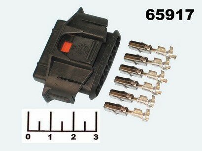 Разъем 6pin гнездо влагозащищенный DJB7069Y-3.5-21/DJ621Y-3.5 авто