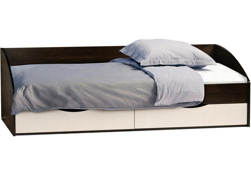 Кровать Woodville Подростковая кровать Классика венге / белфорд