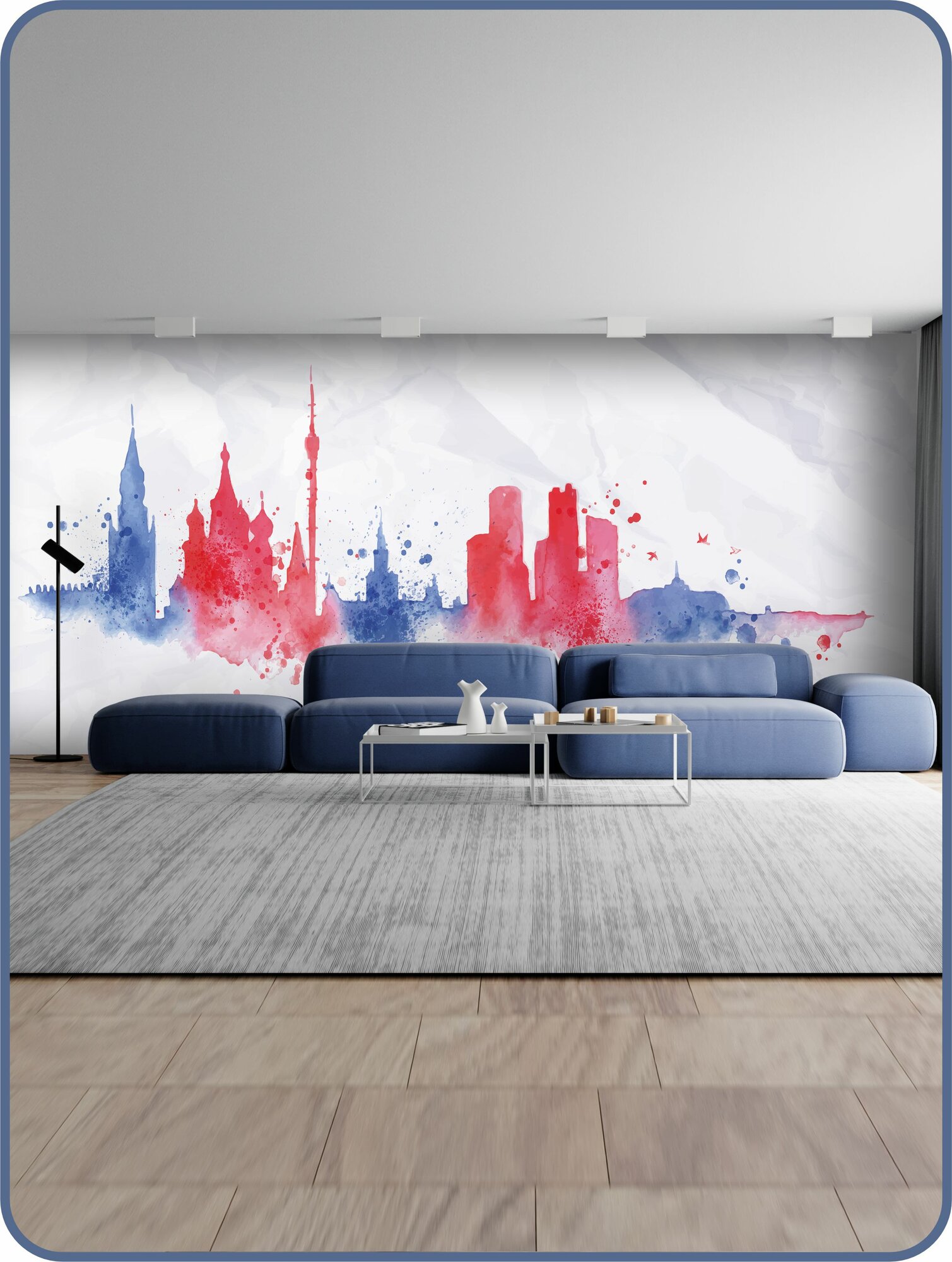 Флизелиновые Art IrbisPrint фотообои на стену "Силуэт Москвы" от Art IrbisPrint, 600х270 см