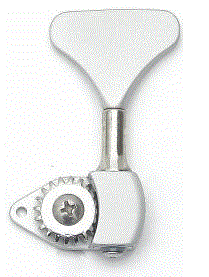 Одиночный басовый колок HIPSHOT Ultralite HB6 Y 1/2" 20655CT, Y бутон, реверсный, хром