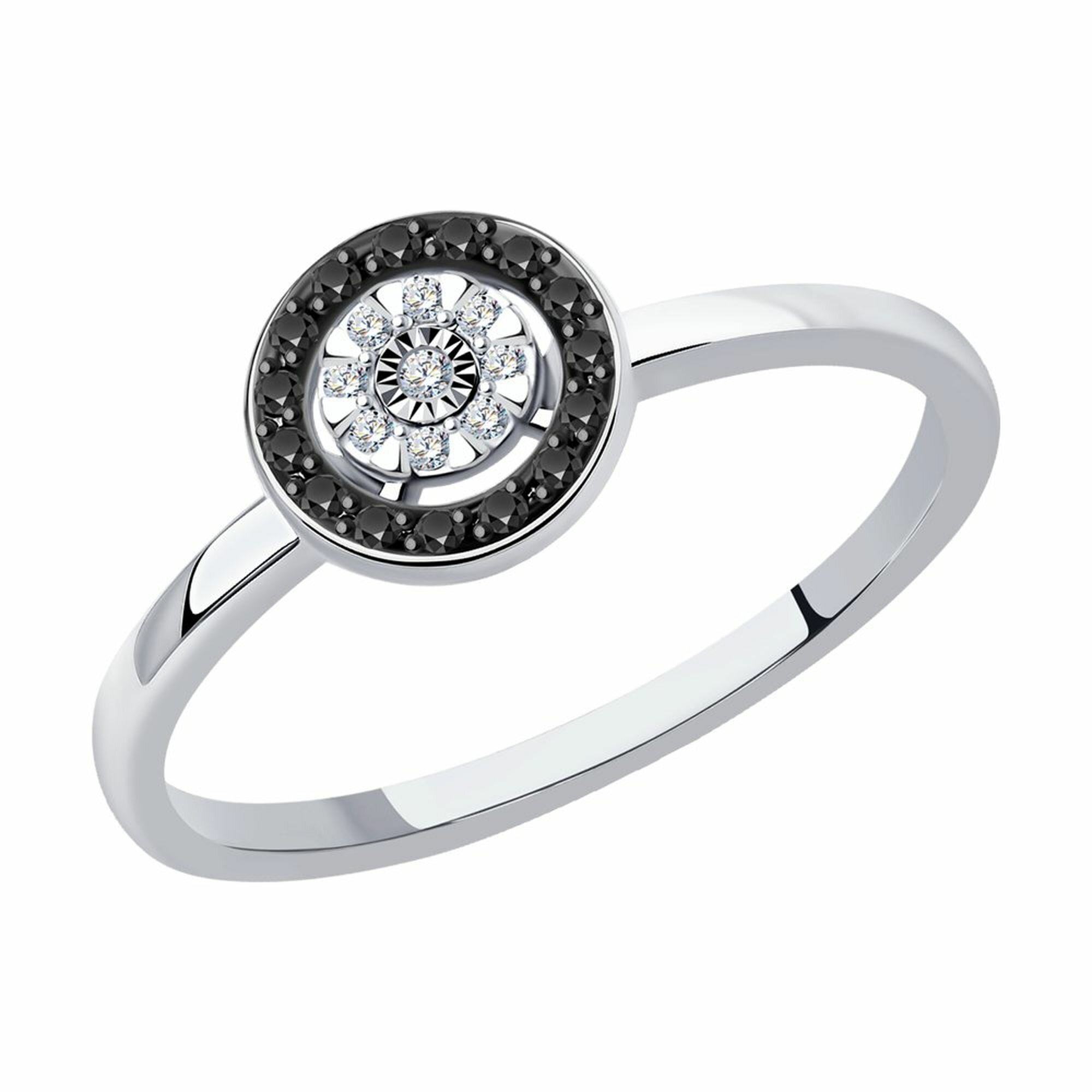 Кольцо, белое золото, 585 проба, бриллиант