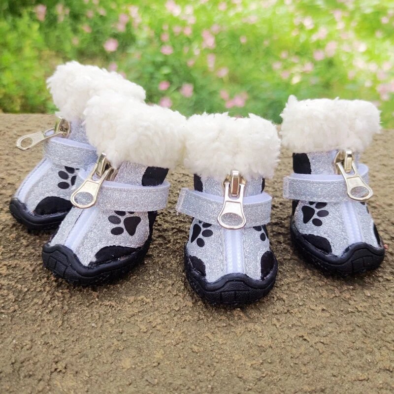 Зимние ботинки для собак Elfidog, Белый/Black, 8 размеров