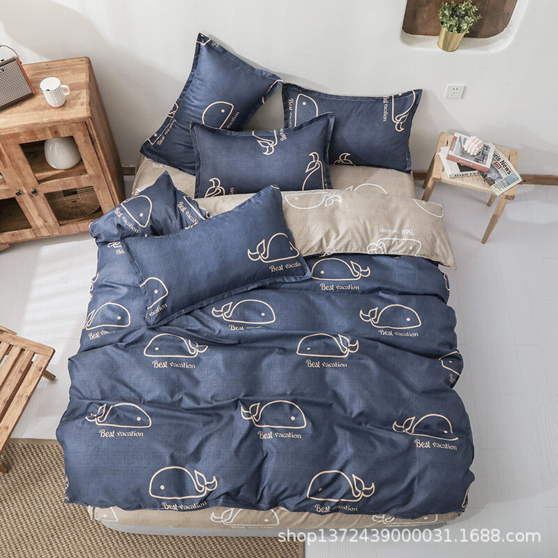 Постельное белье Sweet Dream Home Textile, хлопок, 1.8 м, комплект из 4 частей