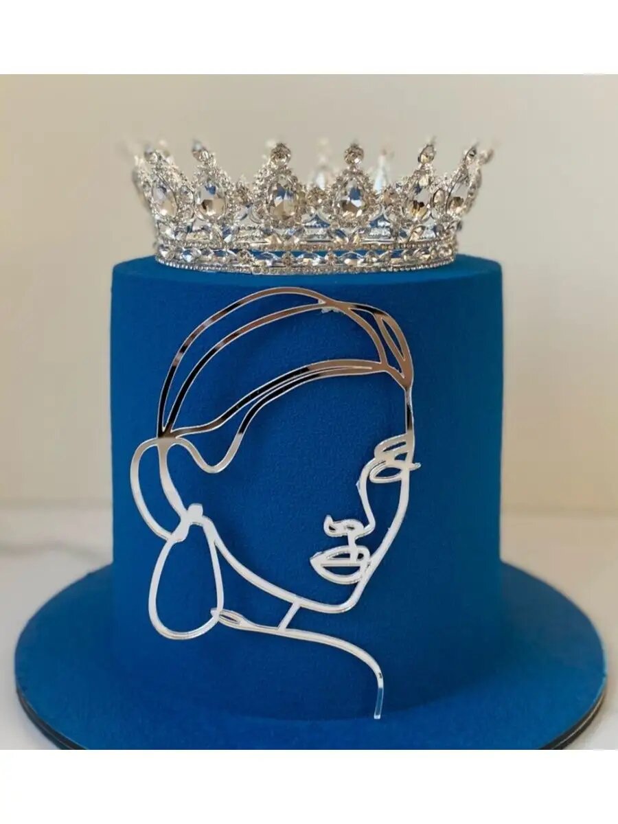 Топпер для торта Силует Девушки декор кондитерский