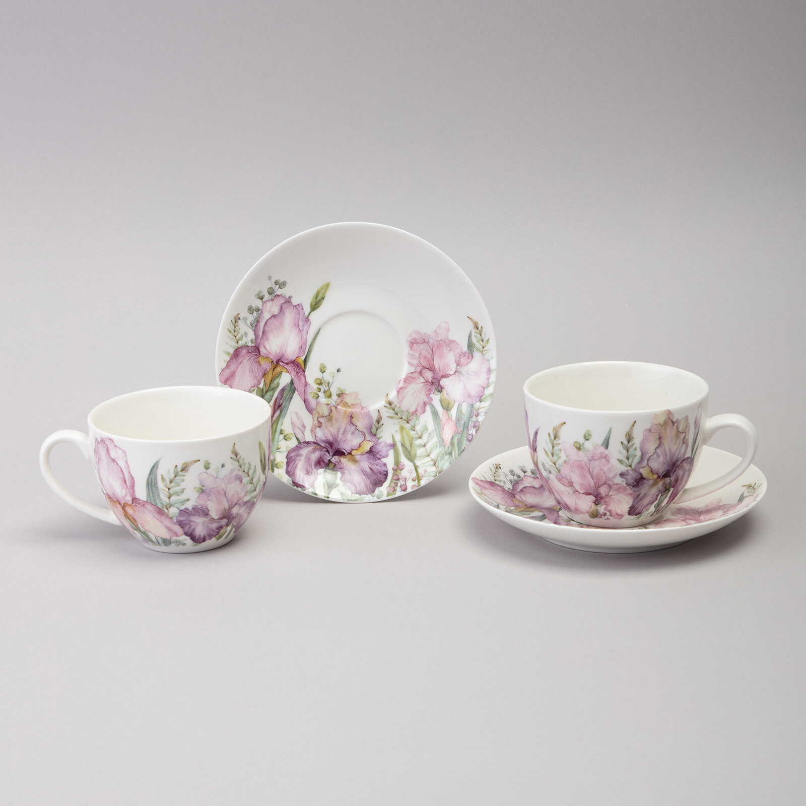 Чайный набор lefard irises на 2 пер. 4 пр. 275 мл KSG-425-149