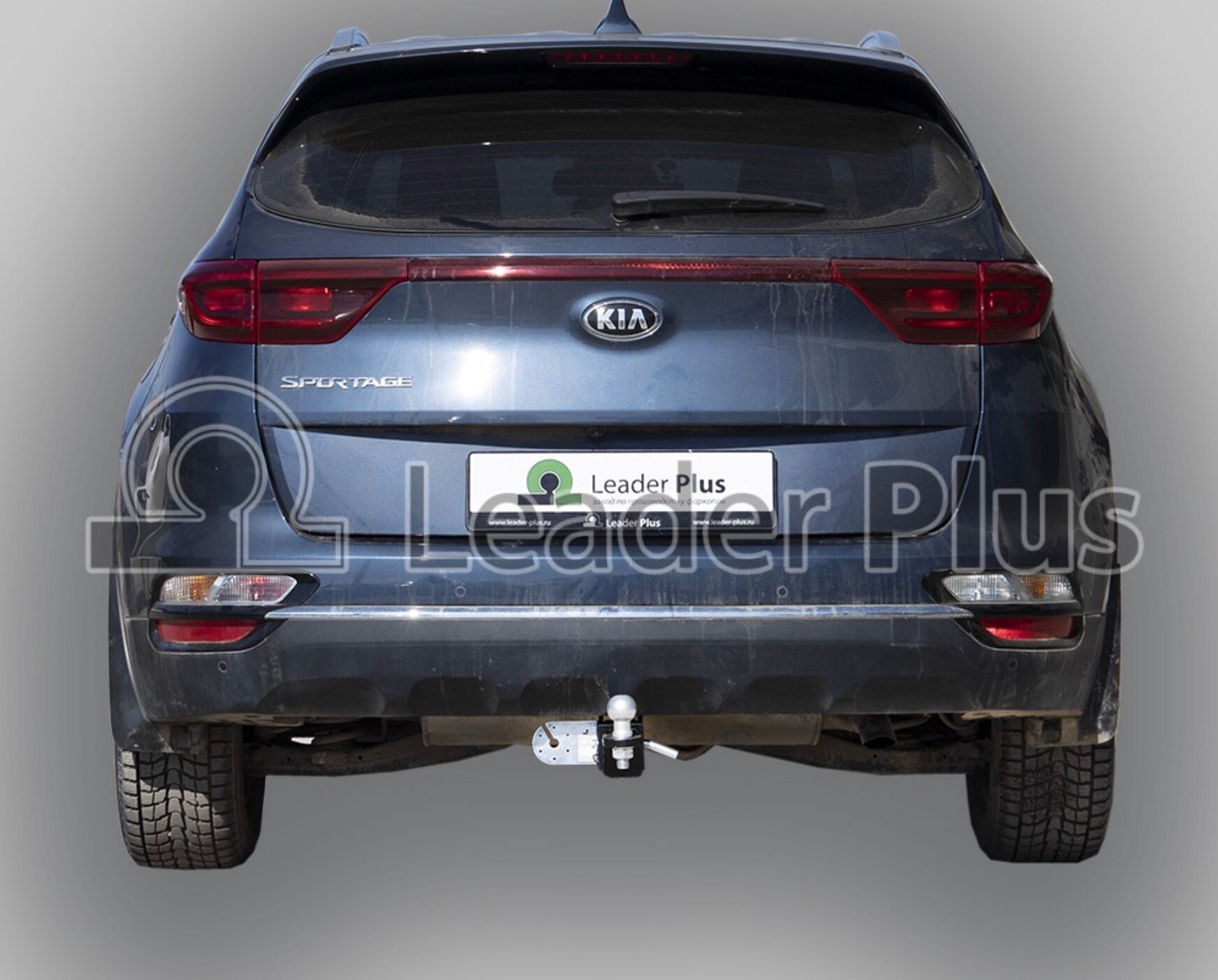 Фаркоп Лидер-плюс для Kia Sportage 4 рестайл 2018-2022, Hyundai Tucson рестайл, кроме авто с двигателем 2,4 л 2018-2021 без выреза бампера. Тип шара: E. Нагрузки: 1500/100 кг, (без электрики в комплекте) - K124-E