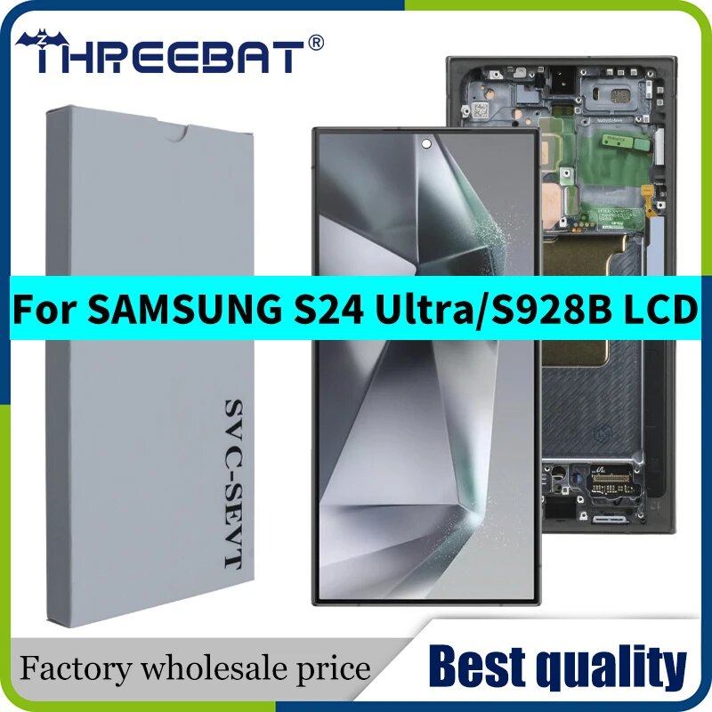 6,8-дюймовый динамический LTPO AMOLED 2X 120 Гц для Samsung S24 Ultra LCD Global Black Frame