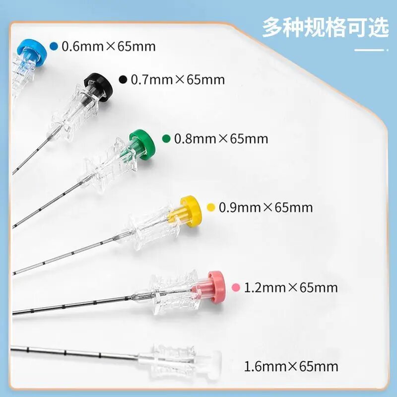 Стерильные массажные иглы для акупунктуры MuMianHuaKai №7/№8/№9/№12 (50 шт.) 0.8X65mm