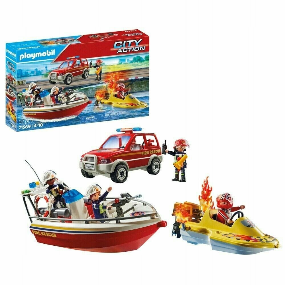 Игровой набор Пожарный катер Playmobil 71569