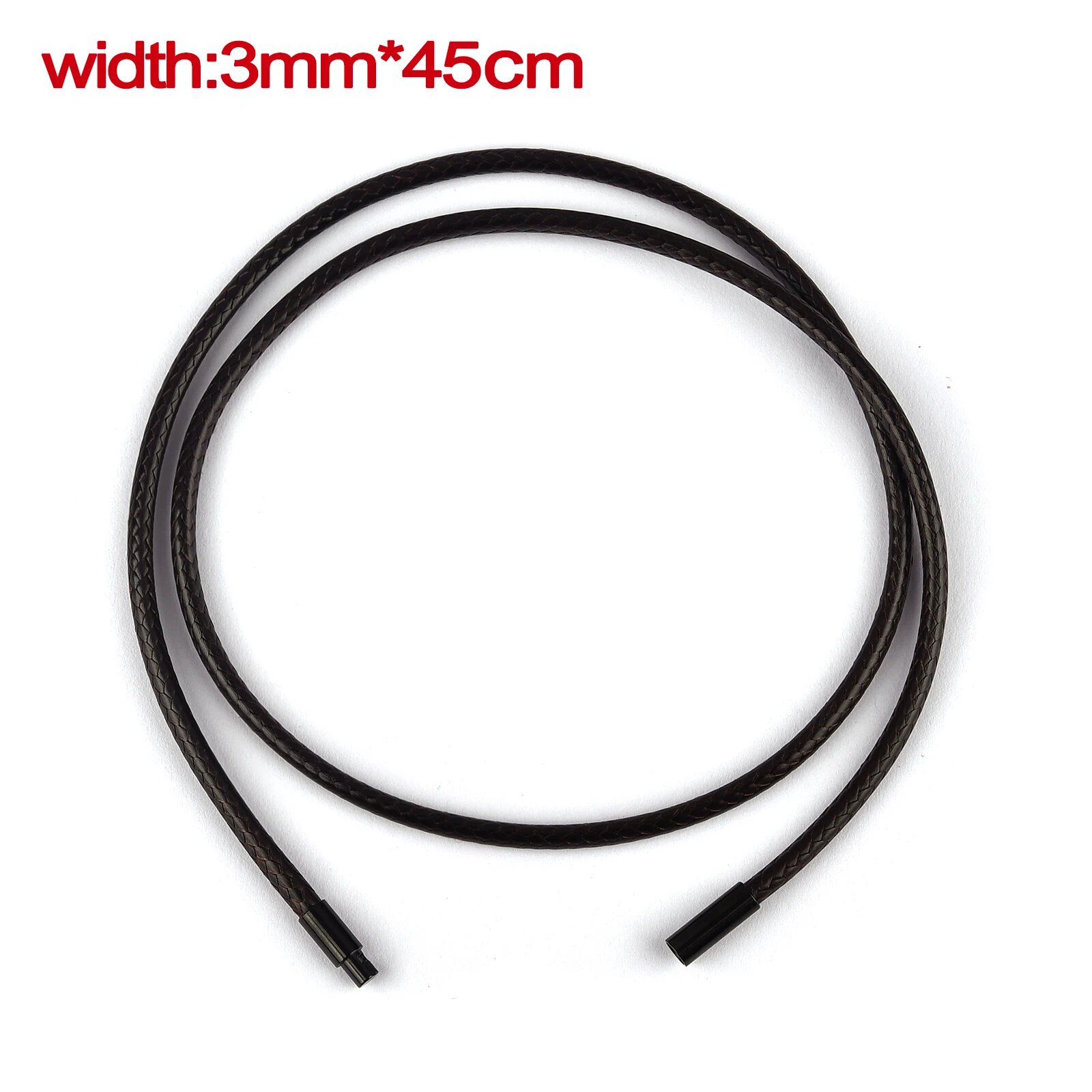 Кожаная цепочка LIEBE ENGEL 45/50/60 см 60cm, B-Brown 3mm