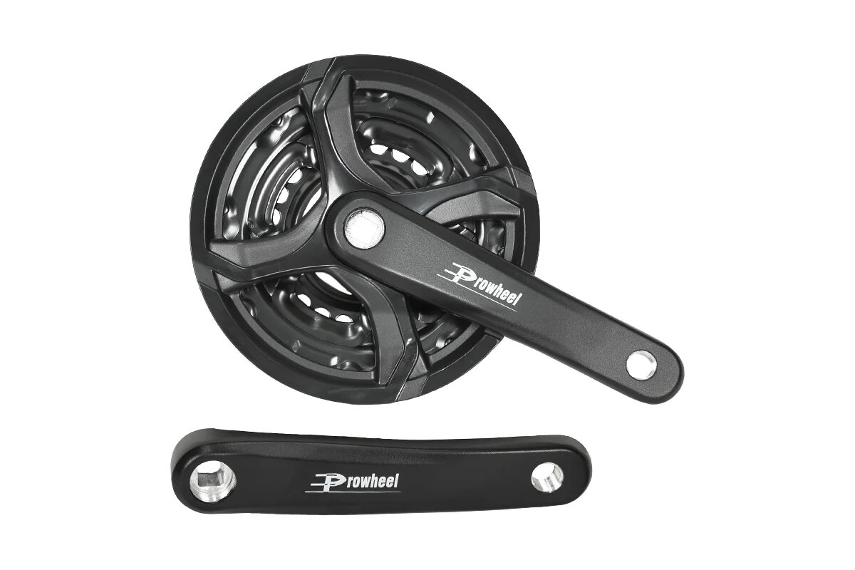 PROWHEEL TA-CQ01 24/34/42T шатуны 160 мм, алюминиевые, цепной развал 48.5 мм, квадрат черный