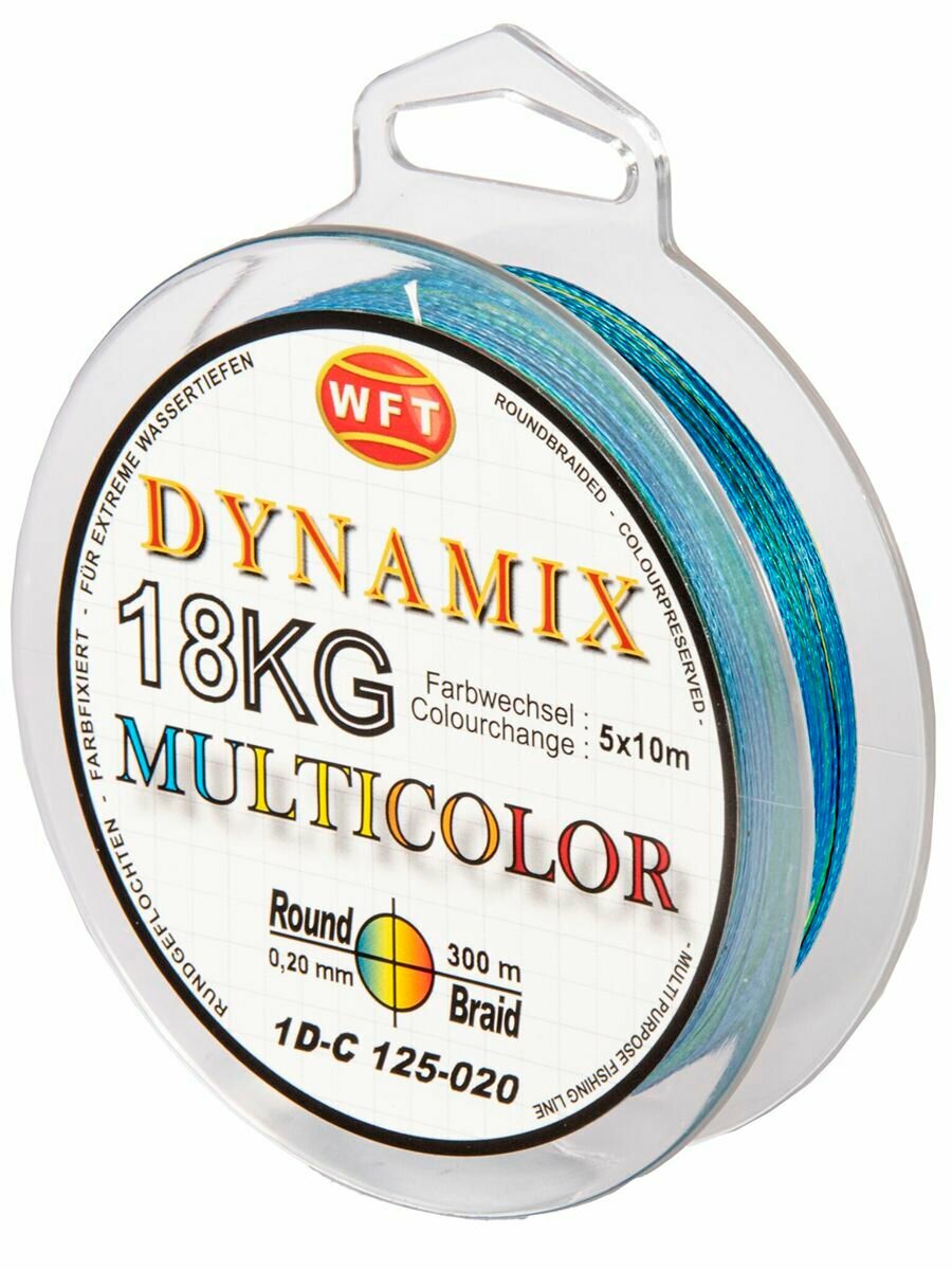 Шнур плетёный WFT KG ROUND DYNAMIX Multicolor 300/020