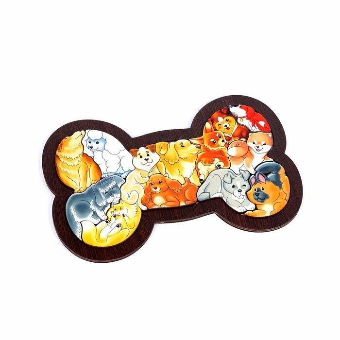 Пазл в рамке Нескучные игры Зоопазл, Собаки, 13 деталей (8069)