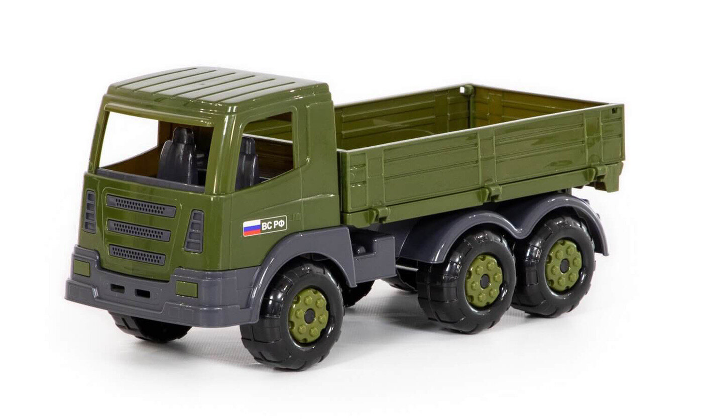 Автомобиль Полесье "Престиж" бортовой военный, Wader (48790)