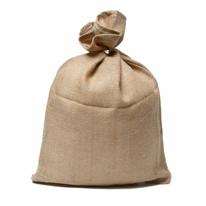 Мешок джутовый Sima-land 45х60 см, плотность 315 г/м2 с завязками, особо прочный (4625773)