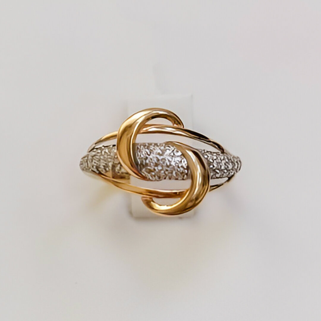 Кольцо, красное золото, 585 проба, фианит