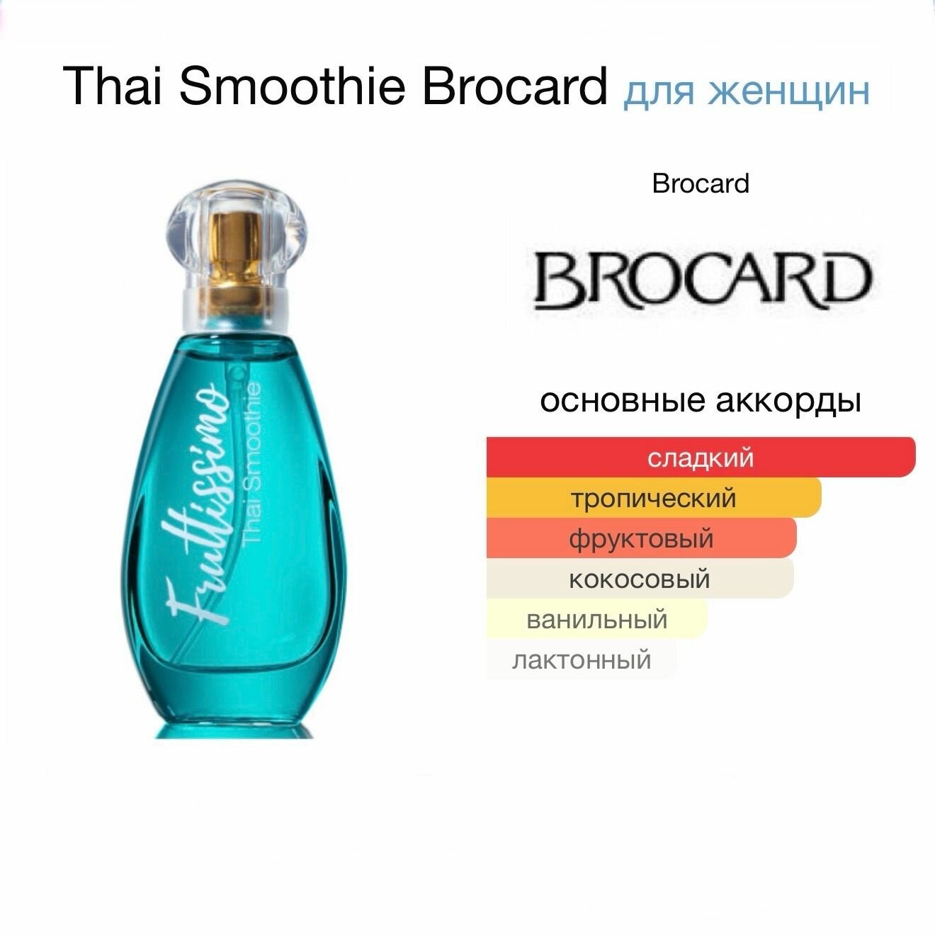 BROCARD/брокар Туалетная вода фруттиссимо Тай Смузи для женщин 35мл/FRUTTISSIMO Thai Smoothie