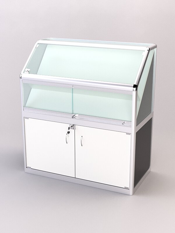 Витрина для музеев "ВС" №4, Белый и Черный. Производитель товара - компания Westcom.