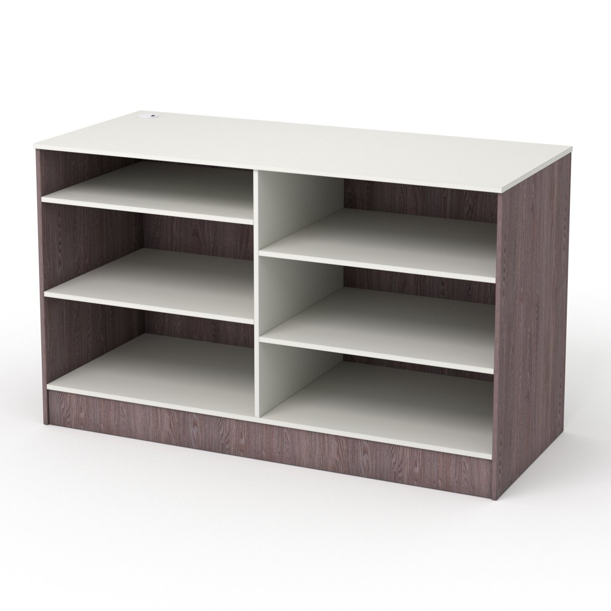 Кассовый стол "ривьера" №3А, Ясень Анкор и Белый U31105-1. Производитель товара - компания Westcom.