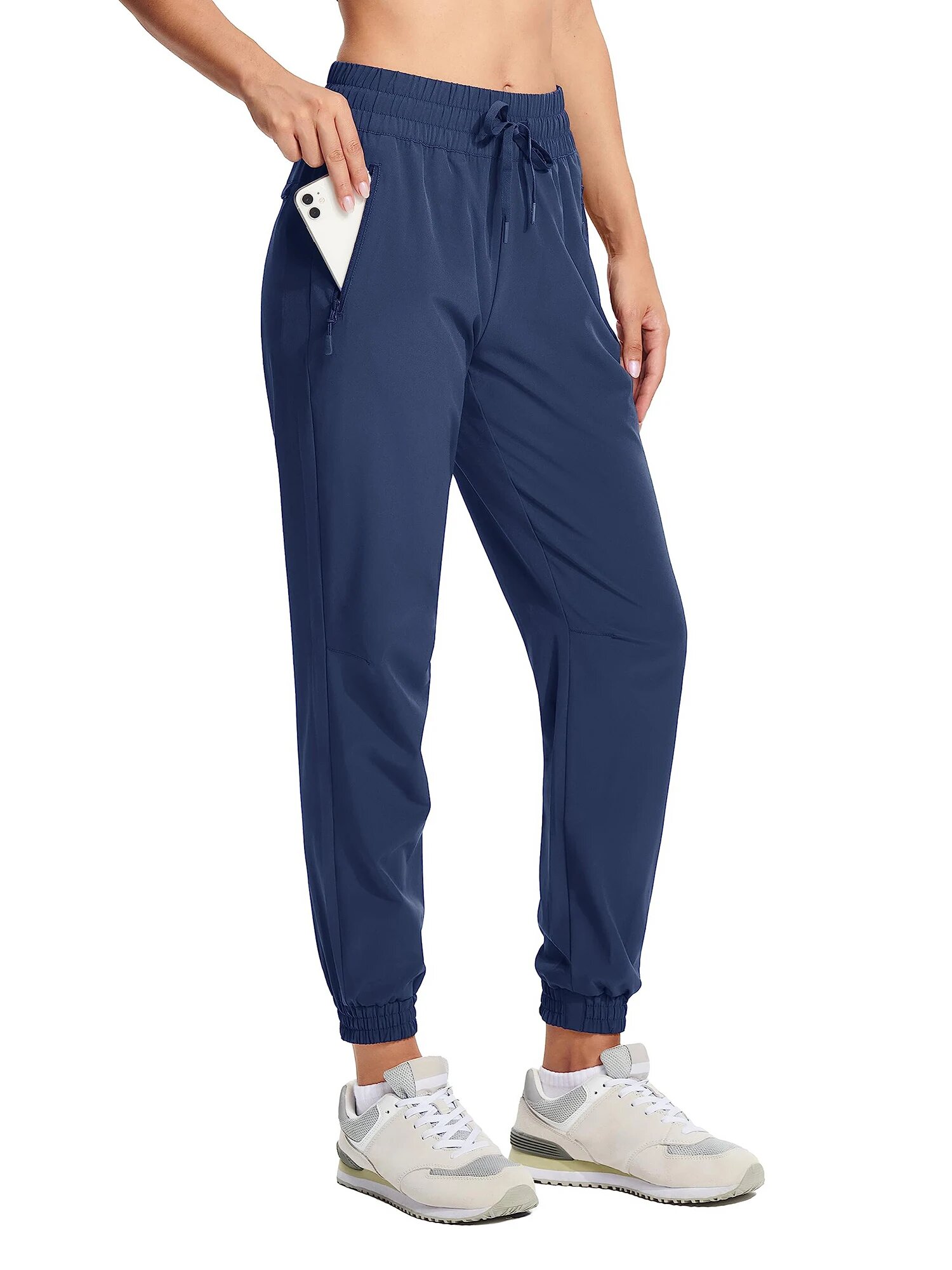KEFITEVD Быстросохнущие штаны для женщин Темно-синий, CN XL (US M), Navy