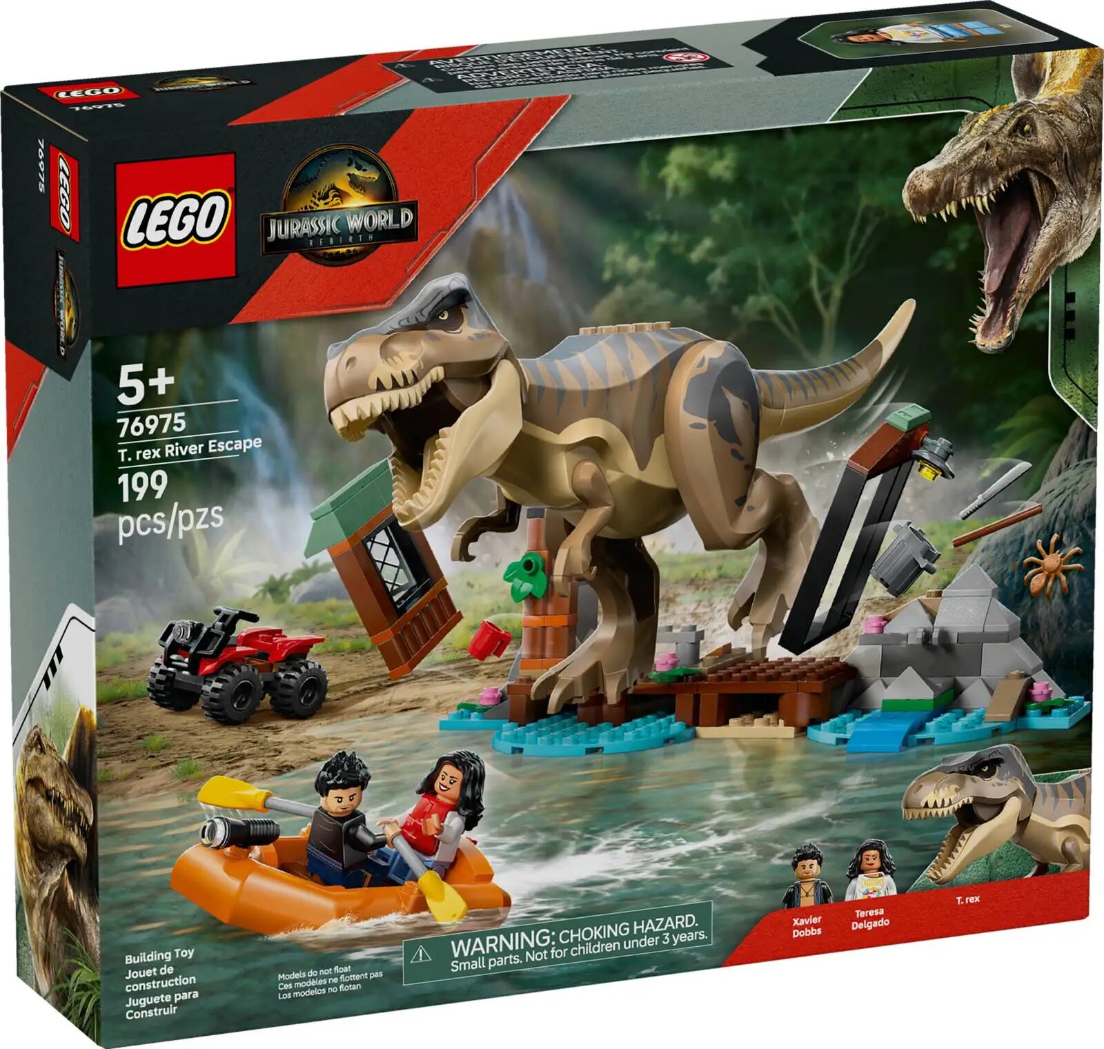 LEGO Мир Юрского периода T. Rex River Escape 76975