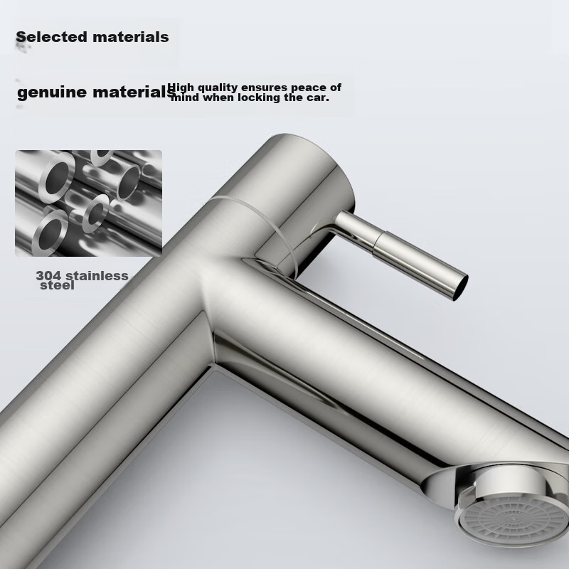 MEJUE 304 Stainless Steel Healthy Faucet, Single Cold Water Outlet, Bathroom Sink, Washbasin Faucet, Z-012431