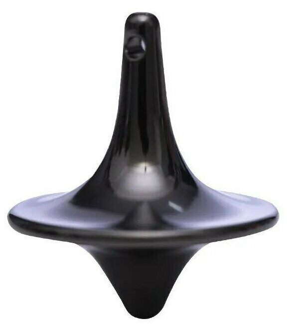 Волчок "Металлический гироскоп", черный, глянцевый, от 3-х лет