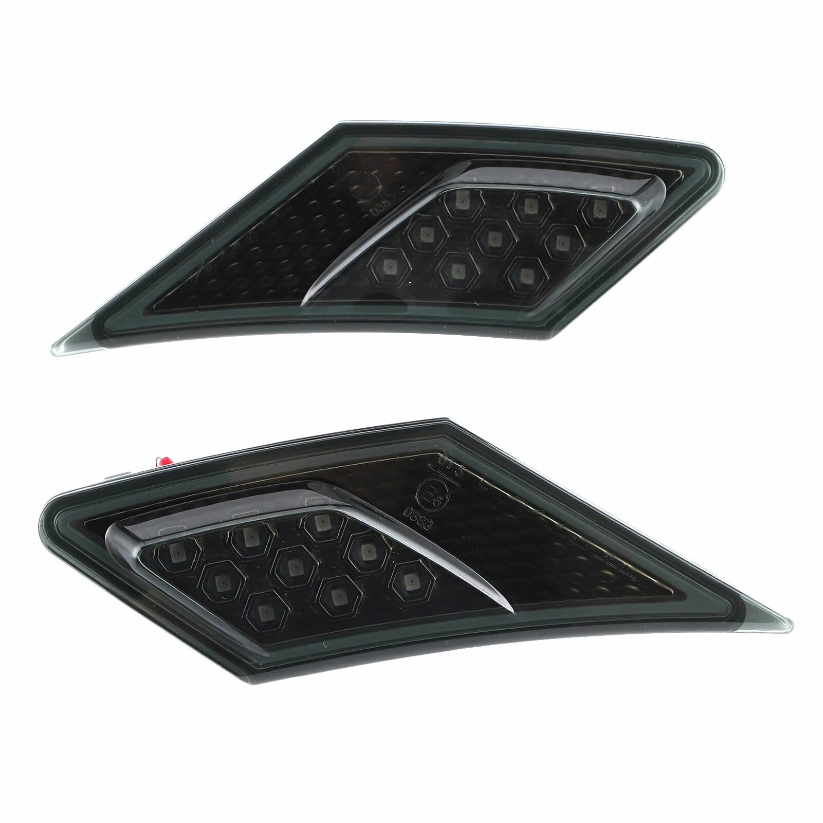 Пара светодиодных боковых габаритных указателей поворота, листовые фонари, дымчатые линзы, пригодные для Scion FRs Subaru BRz GT86 1320