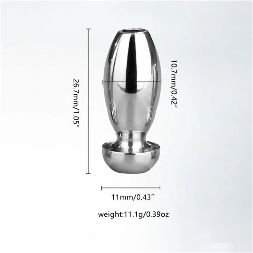 Мужской расширитель уретры, пробка для пениса, металлический полый уретральный катетер, 10.7mm